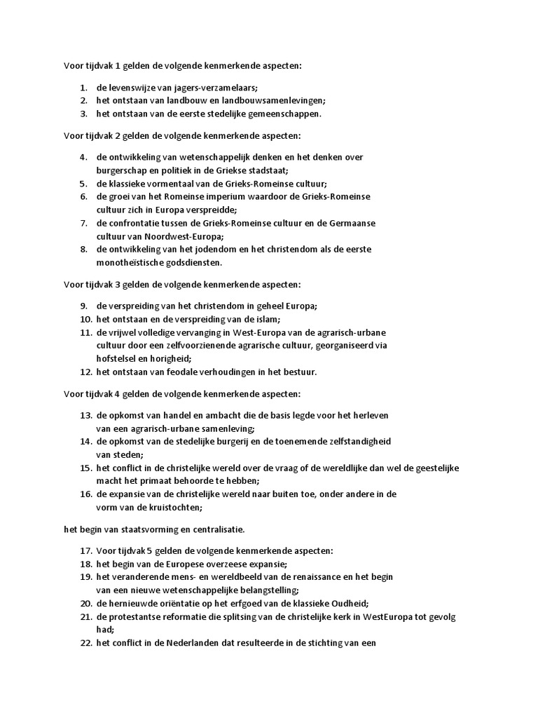 Kenmerkende Aspecten | PDF