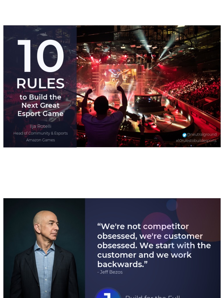 Rotelli Ilja Ten Rules To Esports | PDF
