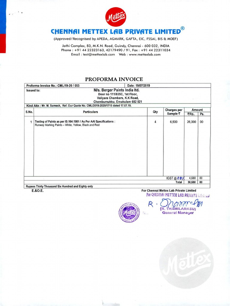 Rrt-Er: (Henna! Mettex Lab Private Limited® | PDF