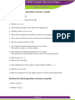 CBSE Class 5 Mathematics Question Paper Set E | PDF | Mathematical ...