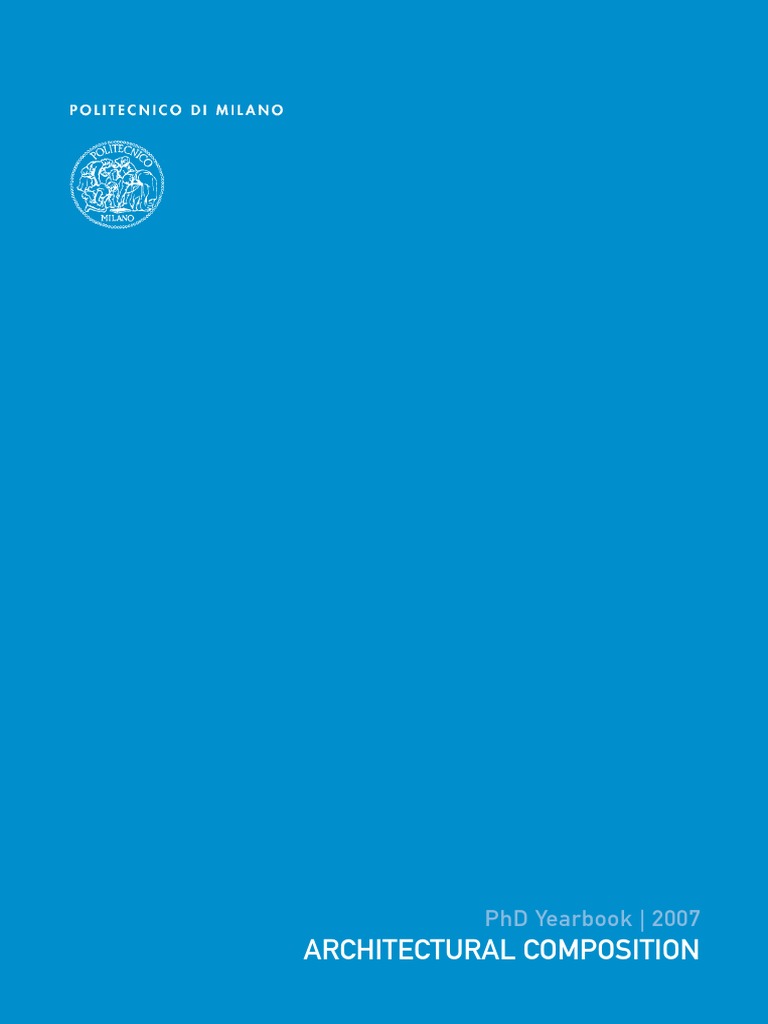 Yearbook 2007 Architectural Composition PDF | PDF | Doctorate | Engineering
