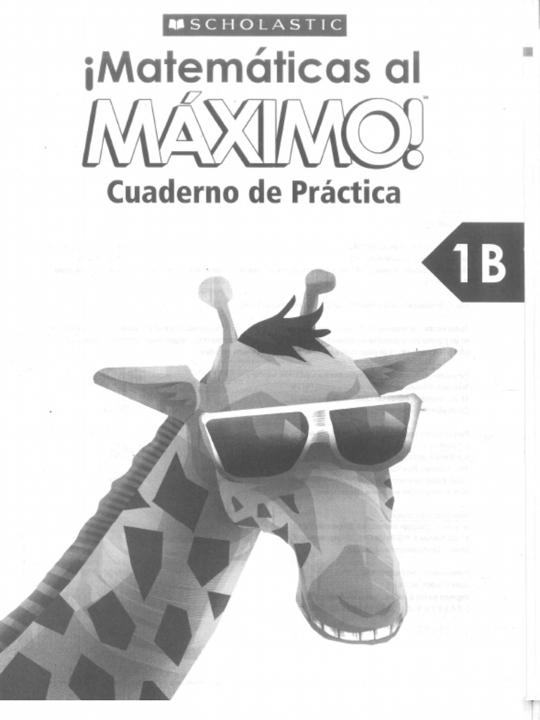 Matemáticas Al Máximo 1B Cuaderno de Práctica | PDF