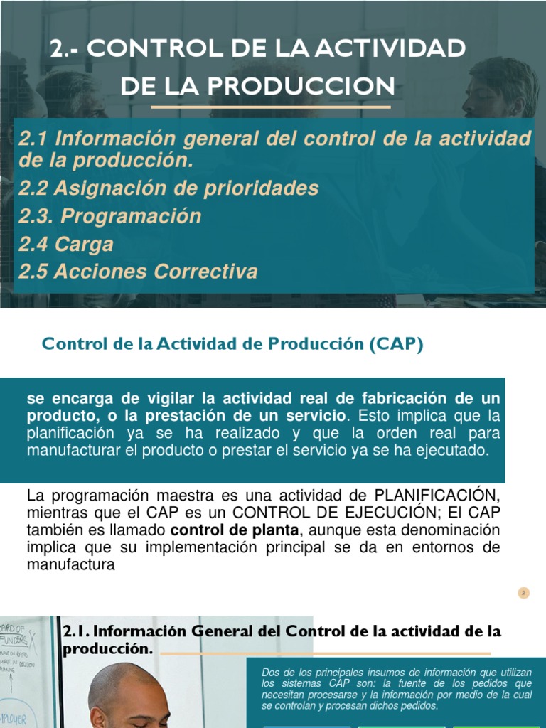 Control y Programación de Producción | PDF | Programación de ...