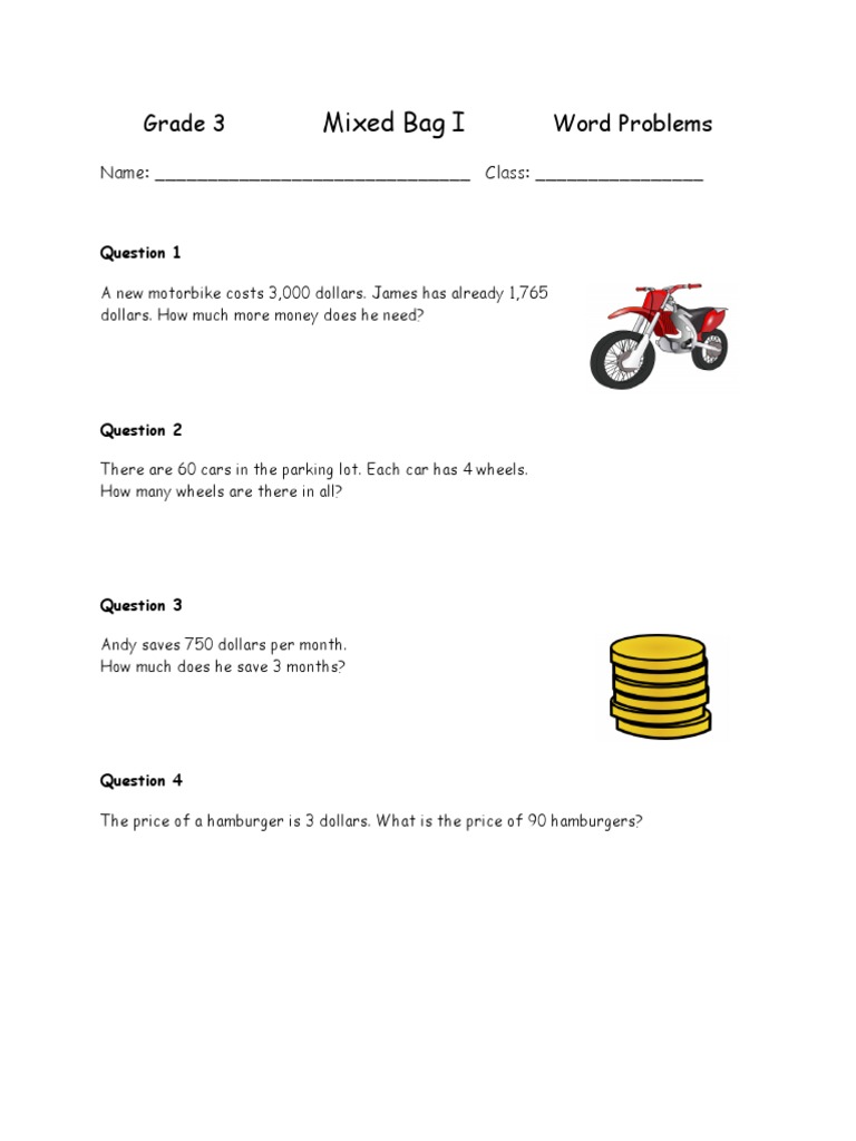 Grade 3 Mixed Bag I | PDF
