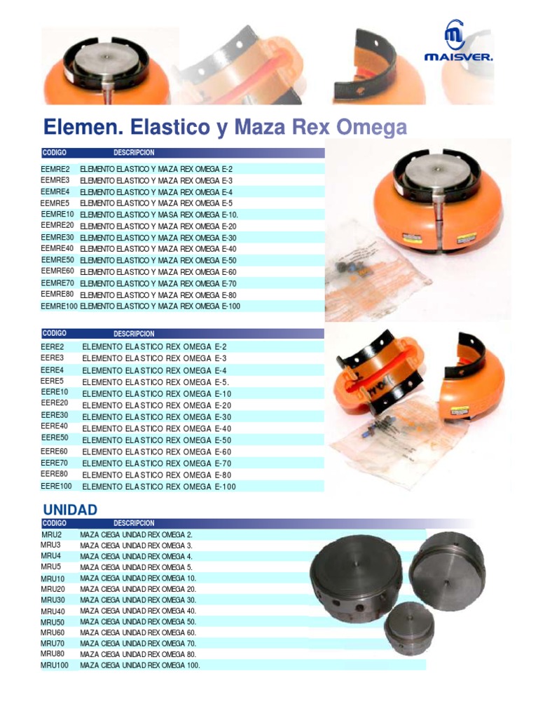 Acoples Rex Omega E-10 | PDF