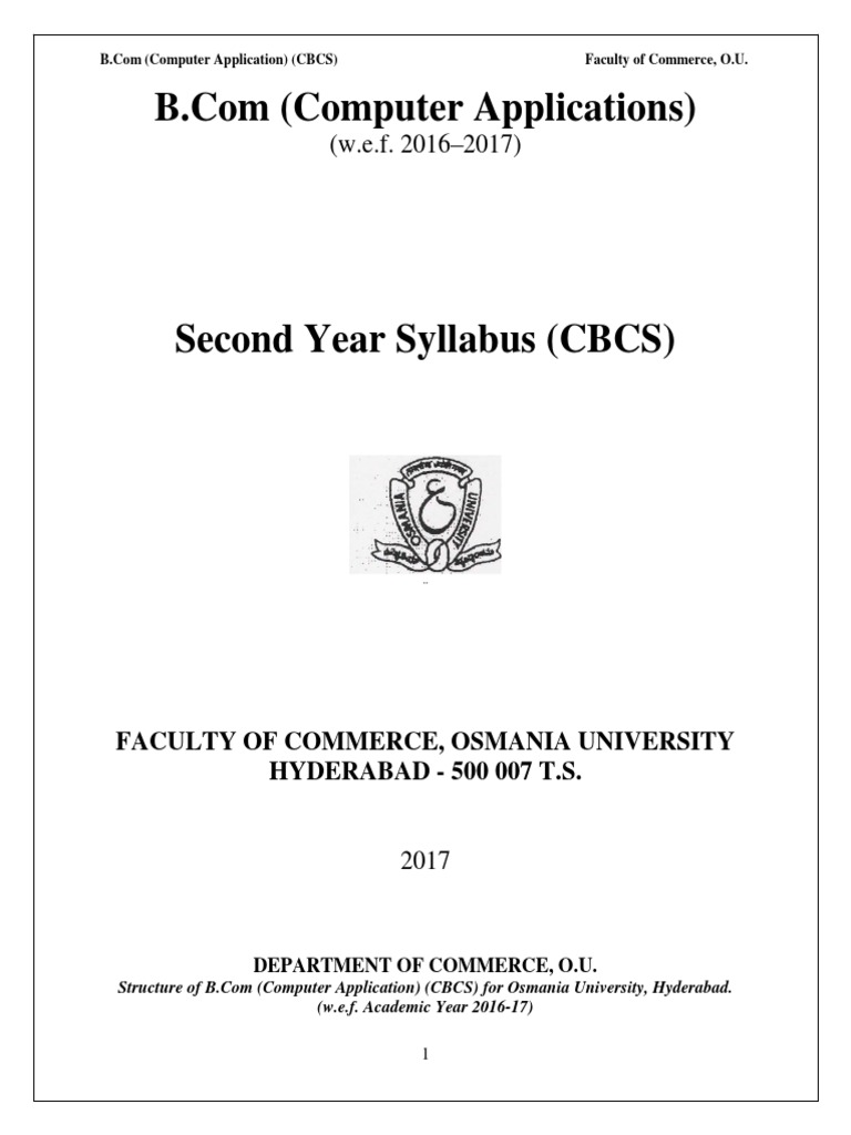 (Computer Applications) Syllabus | Download Free PDF | Array Data Type ...