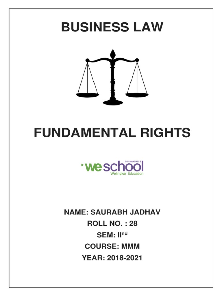 Fundamental Rights in India: A Summary of Key Protections Guaranteed by ...