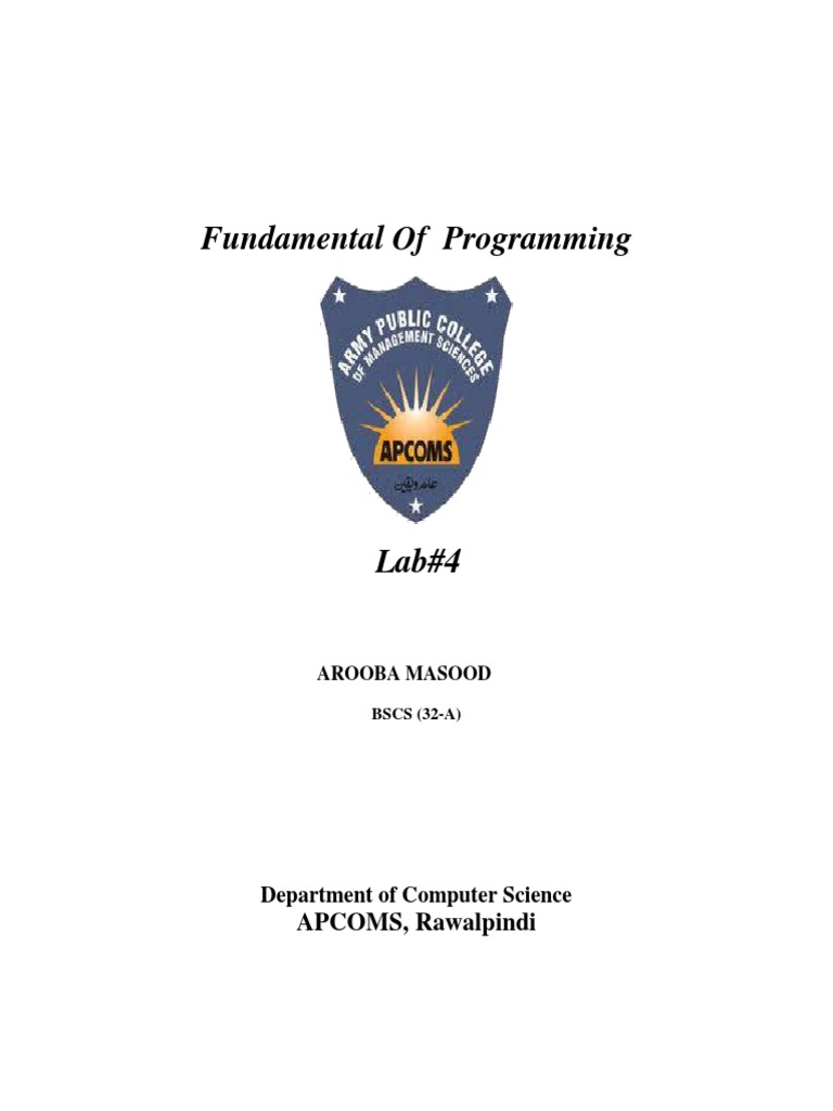 Lab 4 PDF | PDF