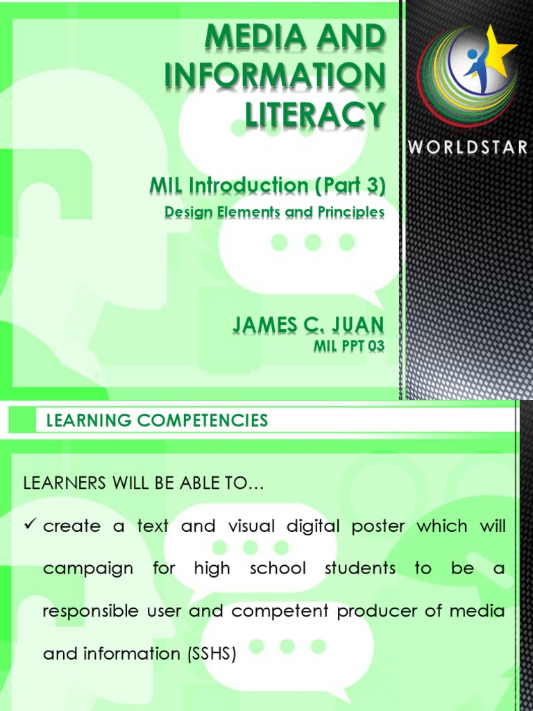 001 Media Lieracy and Information (Part 3) | PDF | Composition (Visual Arts) | Typefaces