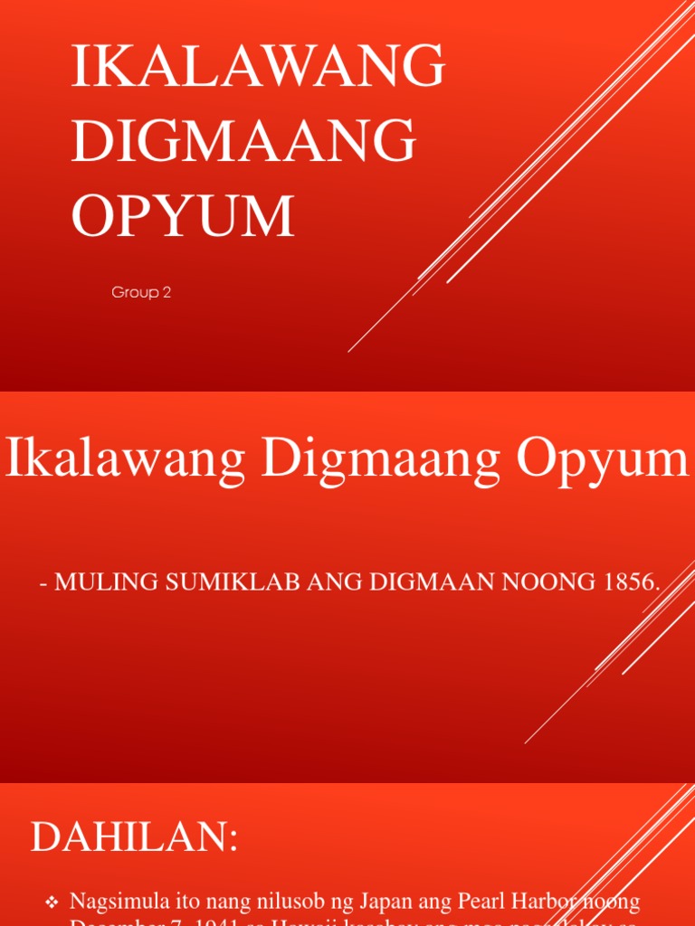 Ikalawang Digmaang Opyum | PDF