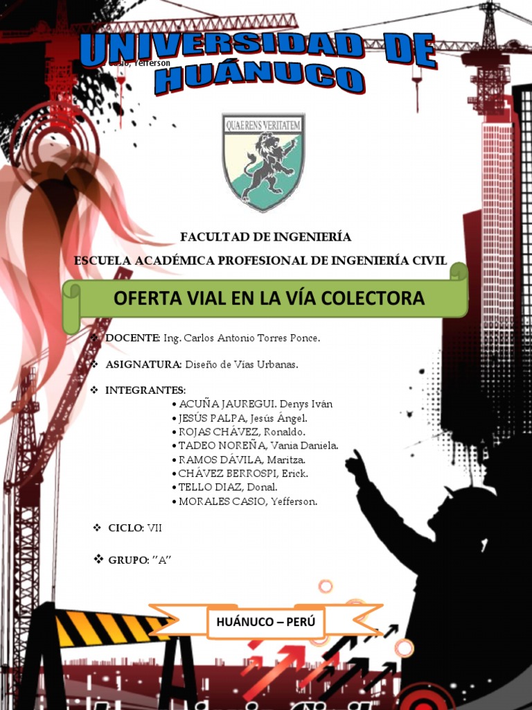 Oferta Vial en La Via Colectora | PDF | Calle | Transporte por carretera
