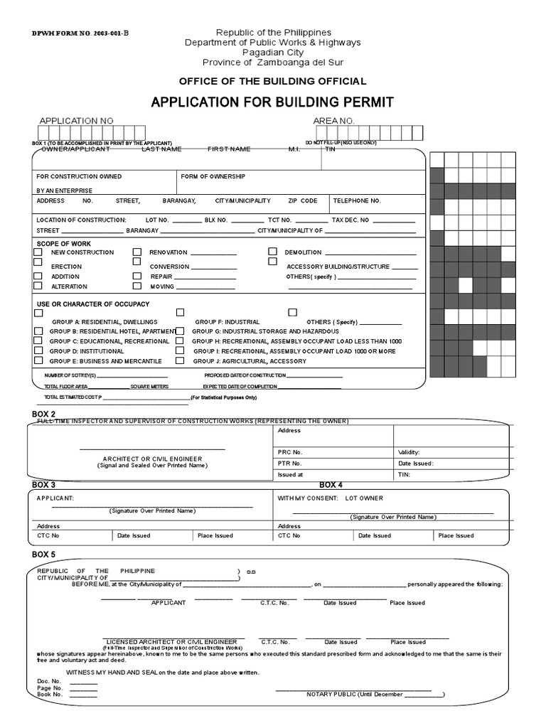Building Permit Final Pdf Specification Technical Standard