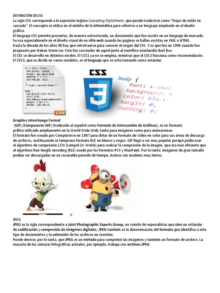Definición y usos de CSS en diseño web | PDF | Xml | Lenguaje de marcado