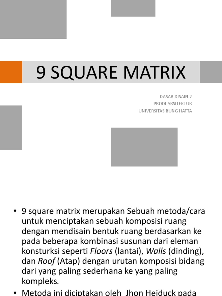 9 Square Matrix | PDF