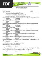 Test Paper Sample in Filipino | PDF