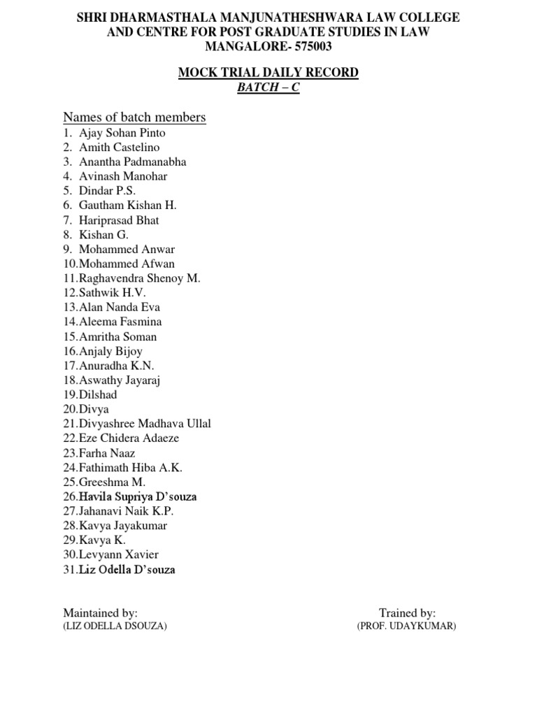 Mock Trial Record | PDF | Criminal Law | Government