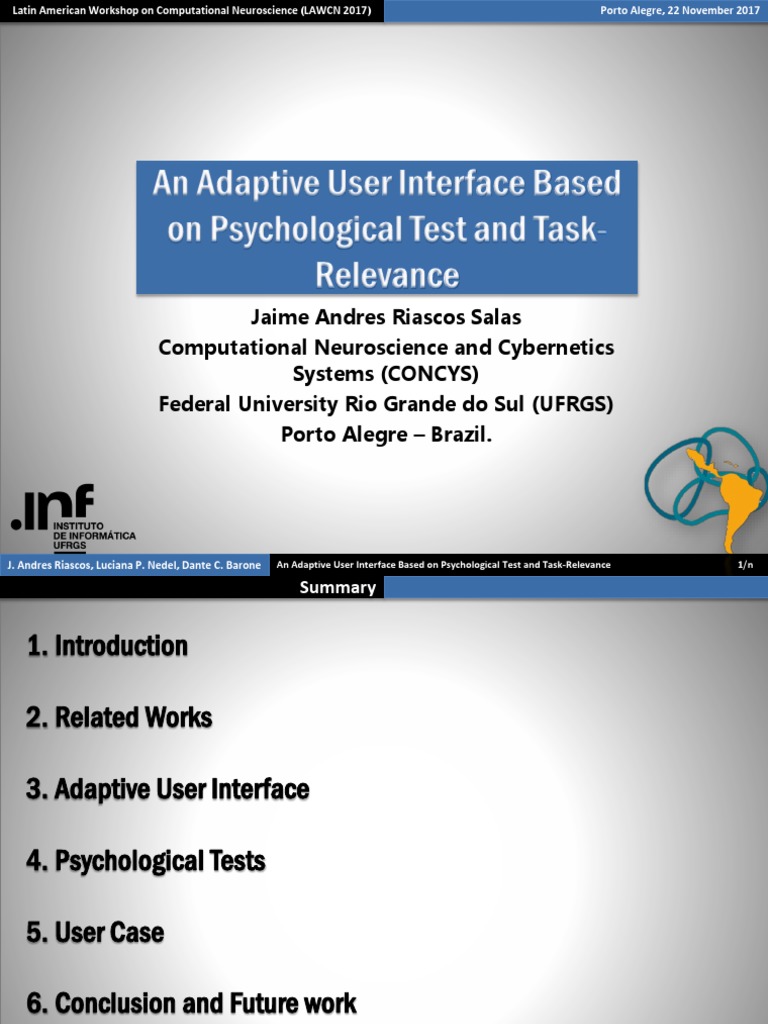 An Adaptive User Interface Based on Psychological Test and Task ...