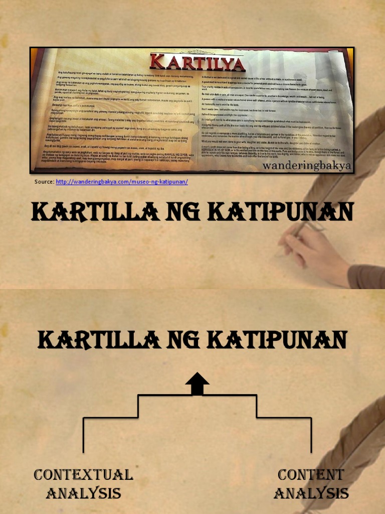 Kartilya ng Katipunan Content and Contextual Analysis | Philippines