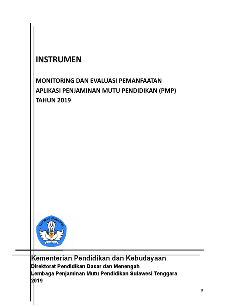 Instrumen Monev PMP | PDF