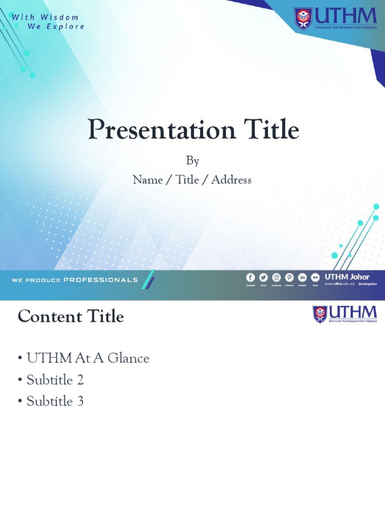 Slide Template UTHM 2 2019 4x3 | PDF