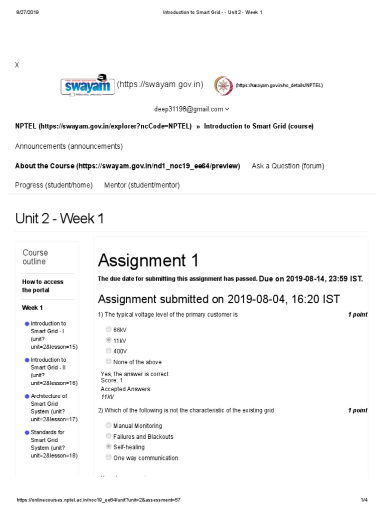 Assignment 01 | PDF | Electrical Grid | Smart Grid