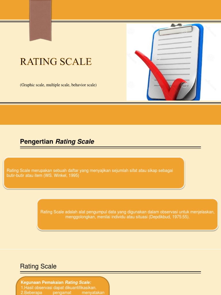Contoh Rating Scale | PDF