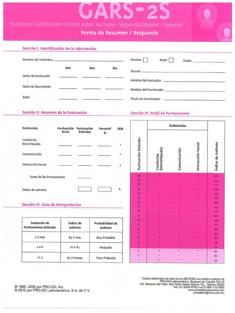 Protocolo GARS 2S PDF | PDF