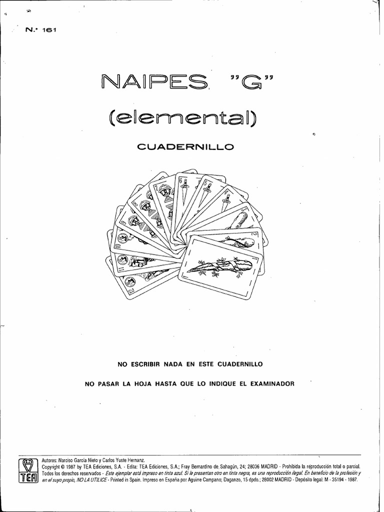 Naipes G Elemental | PDF