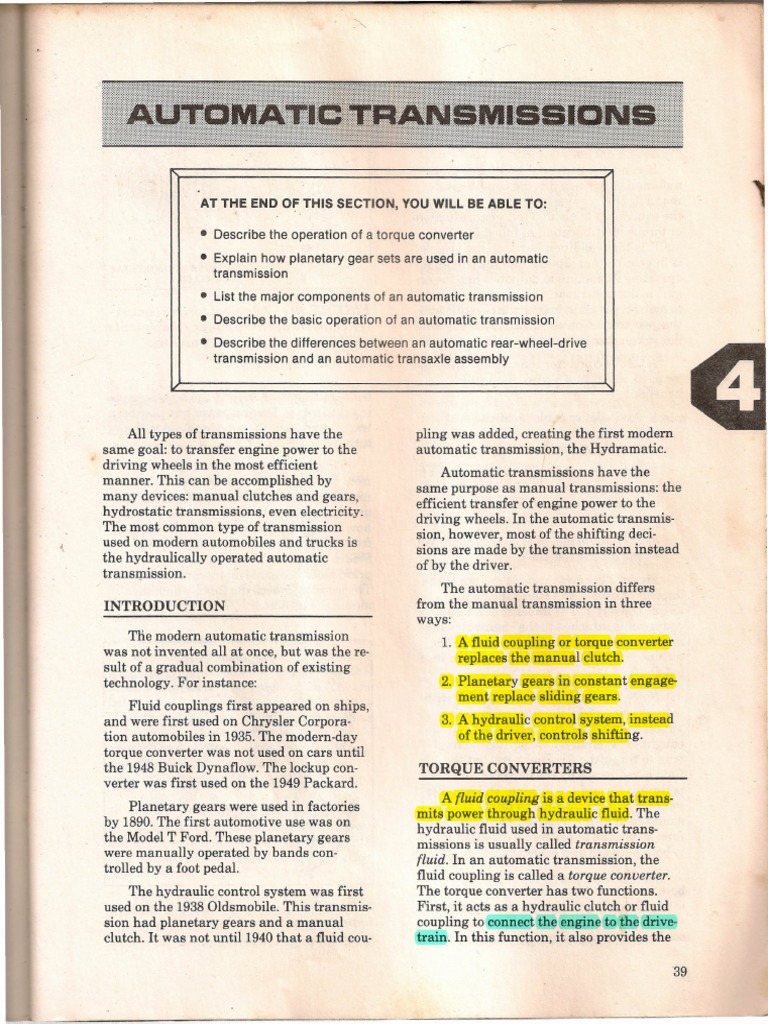 Automatic Transmission | PDF | Automatic Transmission | Transmission ...