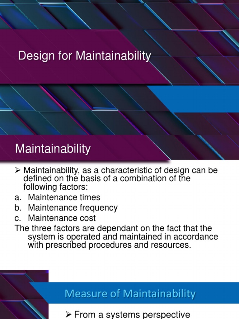 Design Maintainability Report Group 2 Final | PDF | Reliability ...