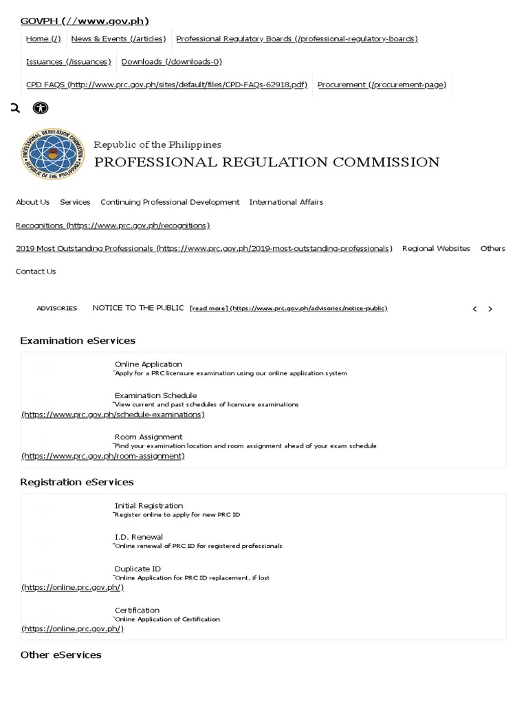 Allowable Calculators Professional Regulation Commission | PDF | Licensure | Identity Document