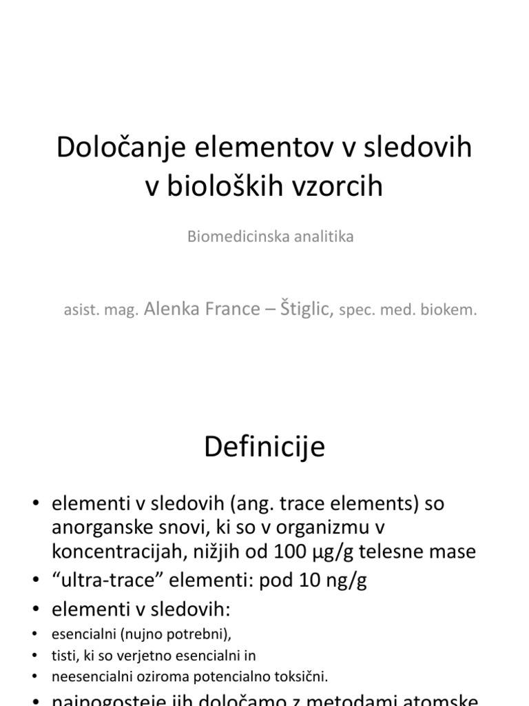 Biomedicinska Analitika Nesto Svashta | PDF