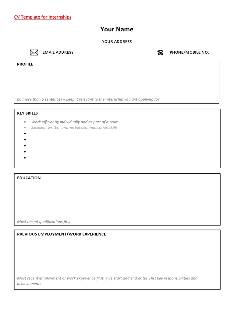 Your Name: Your Address Email Address Phone/Mobile No | PDF