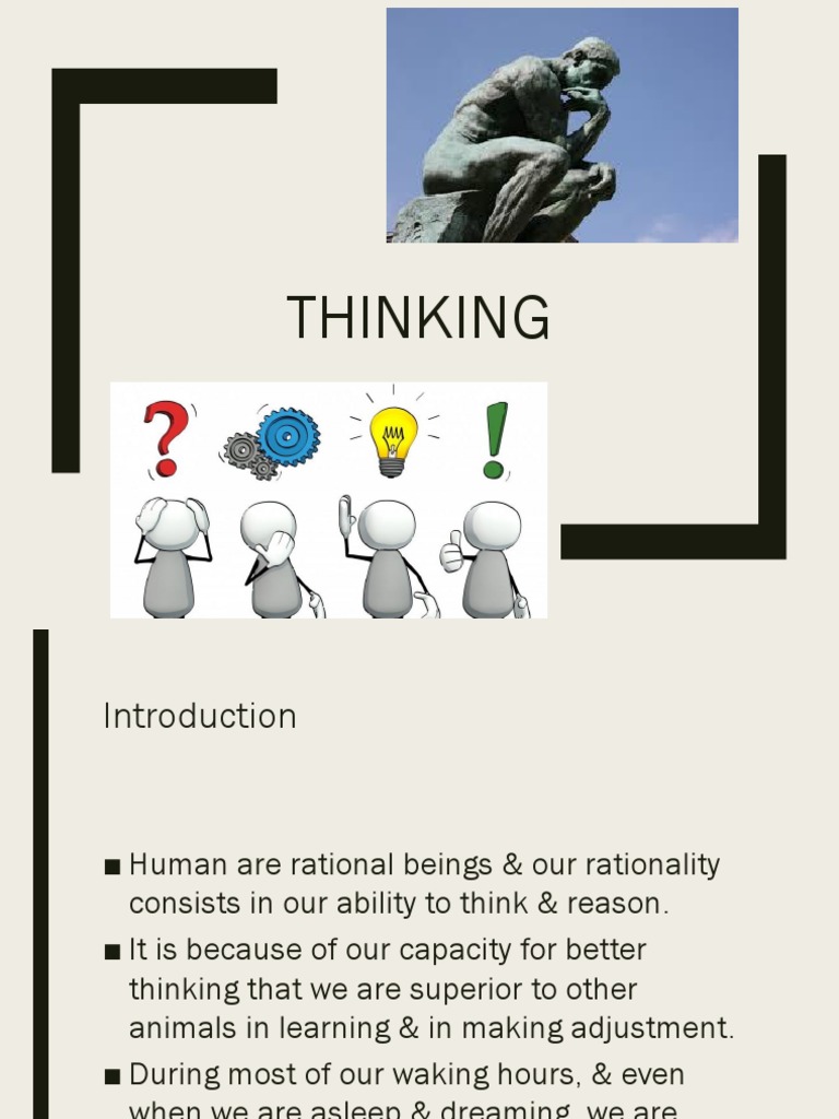 Thinking | PDF | Thought | Reason