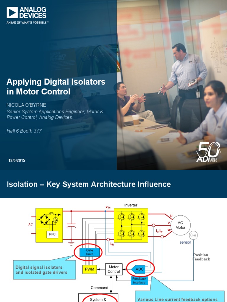 Applying Digital Isolators in Motor Control PCIM2015 | PDF | Power Inverter | Insulator ...