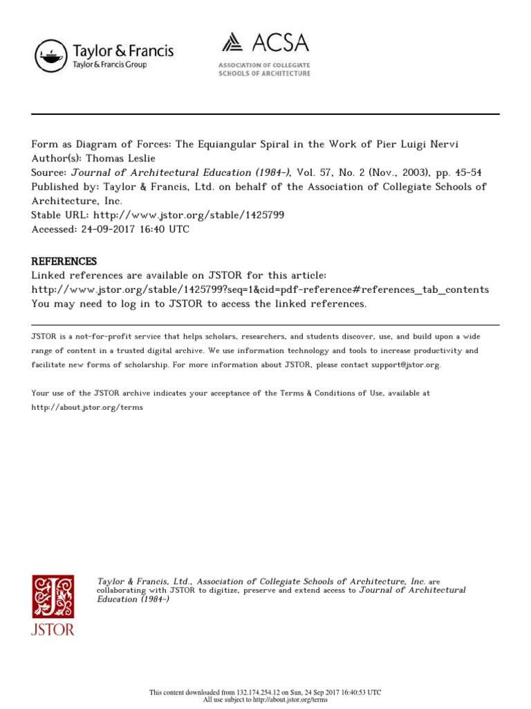 Nervi History | PDF | Shape | Force