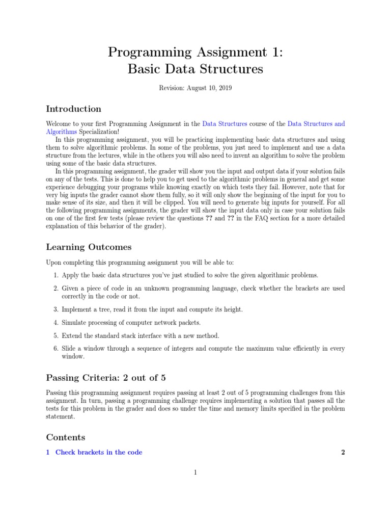 Week1 Basic Data Structures Pdf Queue Abstract Data Type Bracket