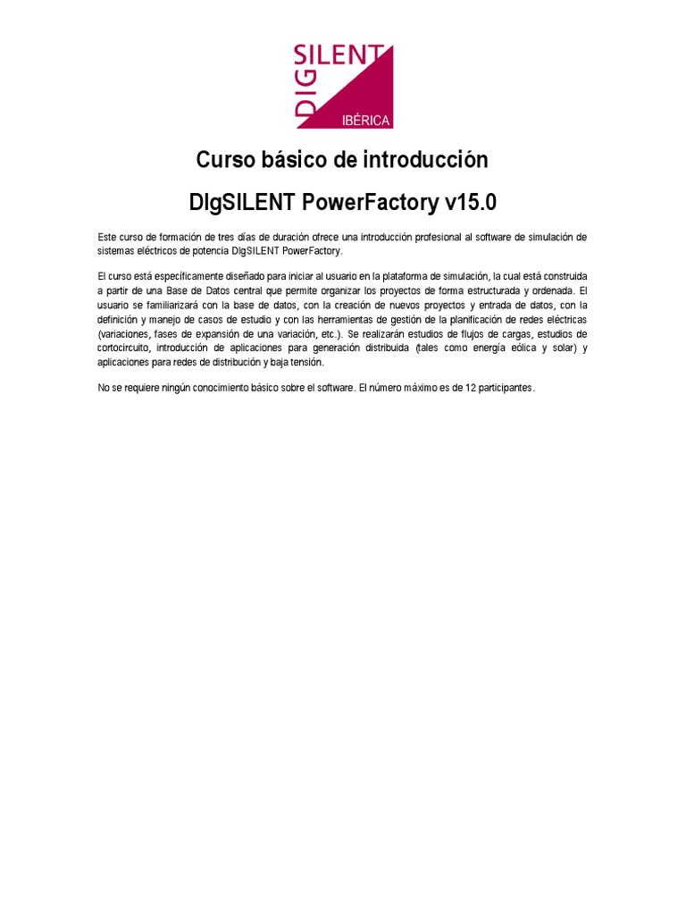 Digsilent | PDF | Energia electrica | Software