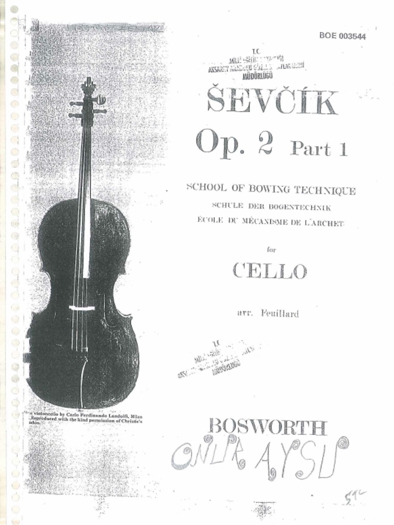 Sevcik Cello | PDF