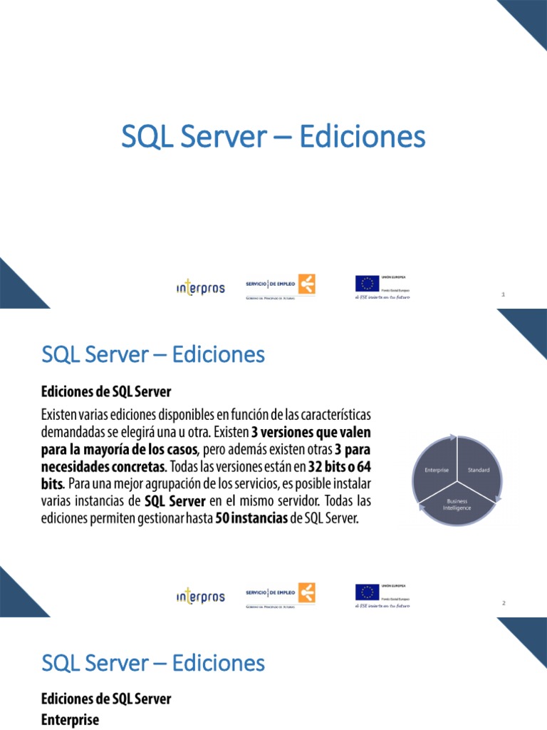 02 - Ediciones SQL Server | PDF | Informática