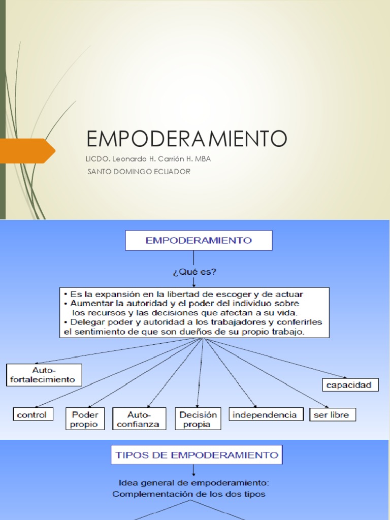 EMPODERAMIENTO | PDF | Empoderamiento | Gestión de recursos humanos