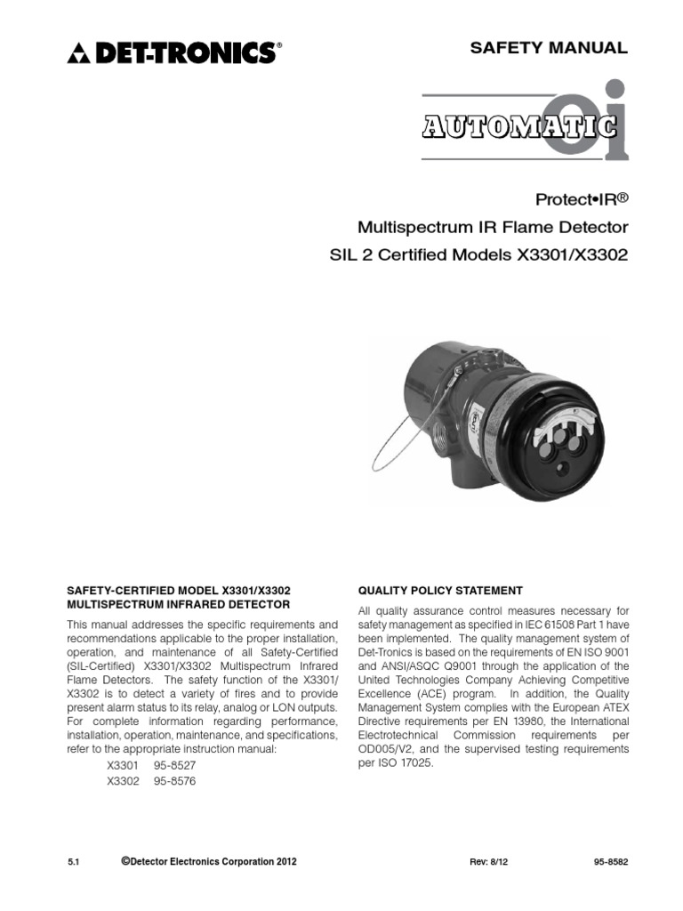 95-8582 Det Tronics - X3301-3 PDF | PDF | Relay | Electromagnetism