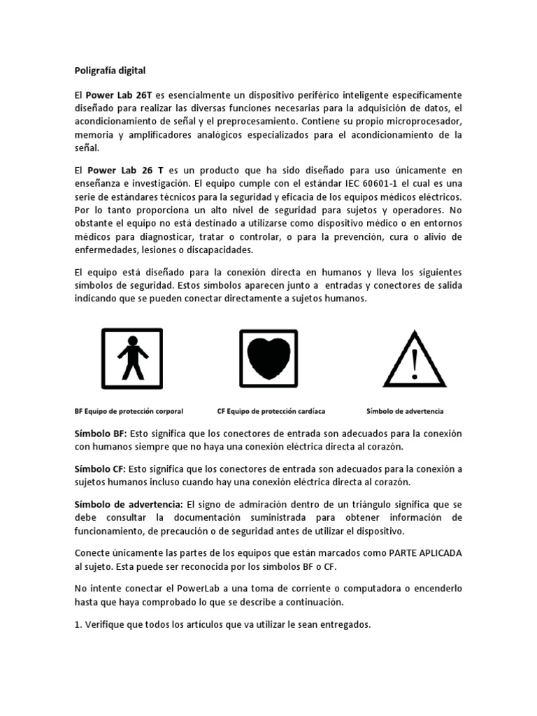 Powerlab | PDF | Adquisición de datos | USB