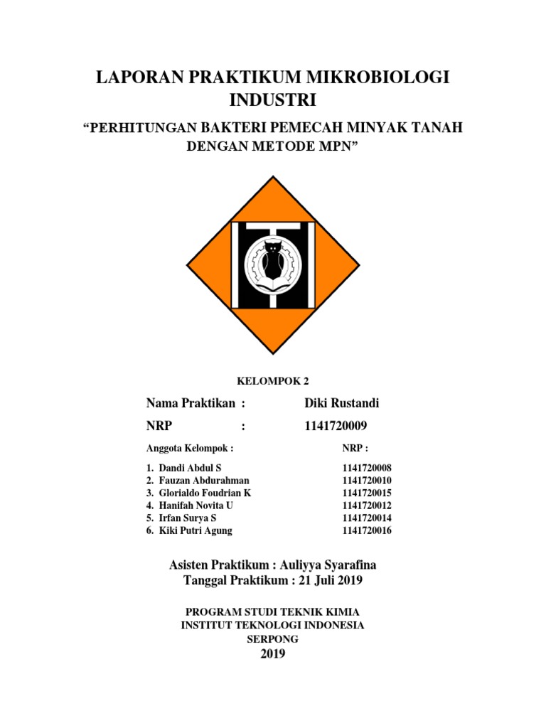 Diki Rustandi - 1141720009 - Laporan Bakteri Pemecah Minyak Tanah | PDF