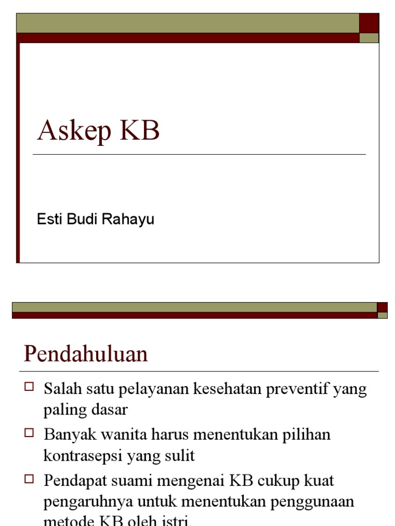 Askep KB | PDF