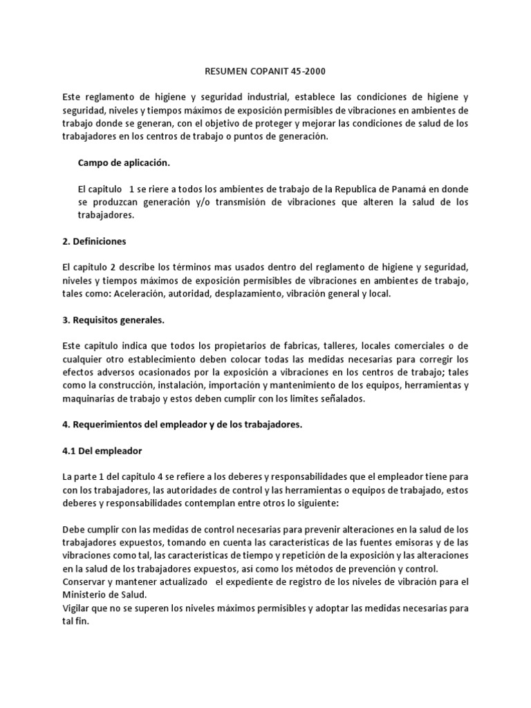 Resumen Copanit 45 2000 | PDF | Bienestar | Medicina