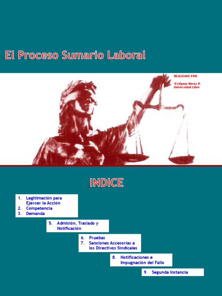 Proceso Sumario Laboral: Guía Completa | PDF | Sentencia (ley ...