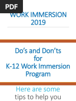 Work Immersion Highlights BK | PDF | Learning | Behavior Modification