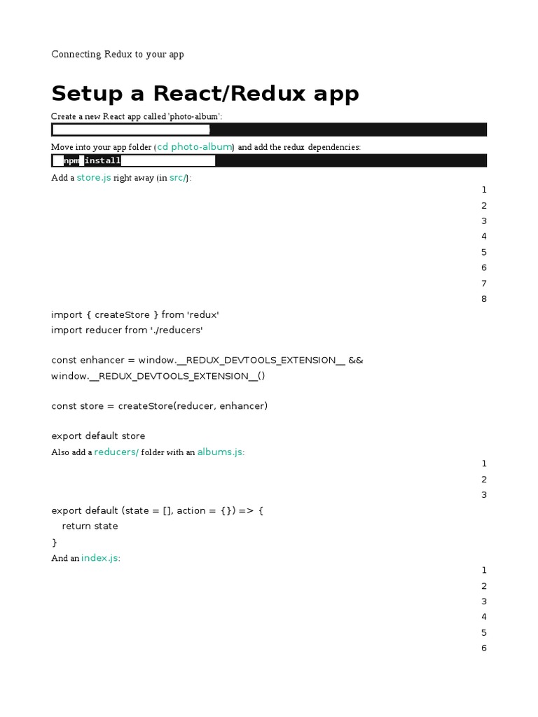 Connecting To Redux Store | PDF | Subroutine | Information Technology ...