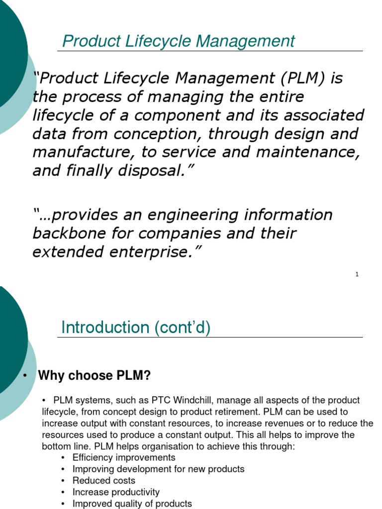 An Introduction to Product Lifecycle Management: Managing the Full ...